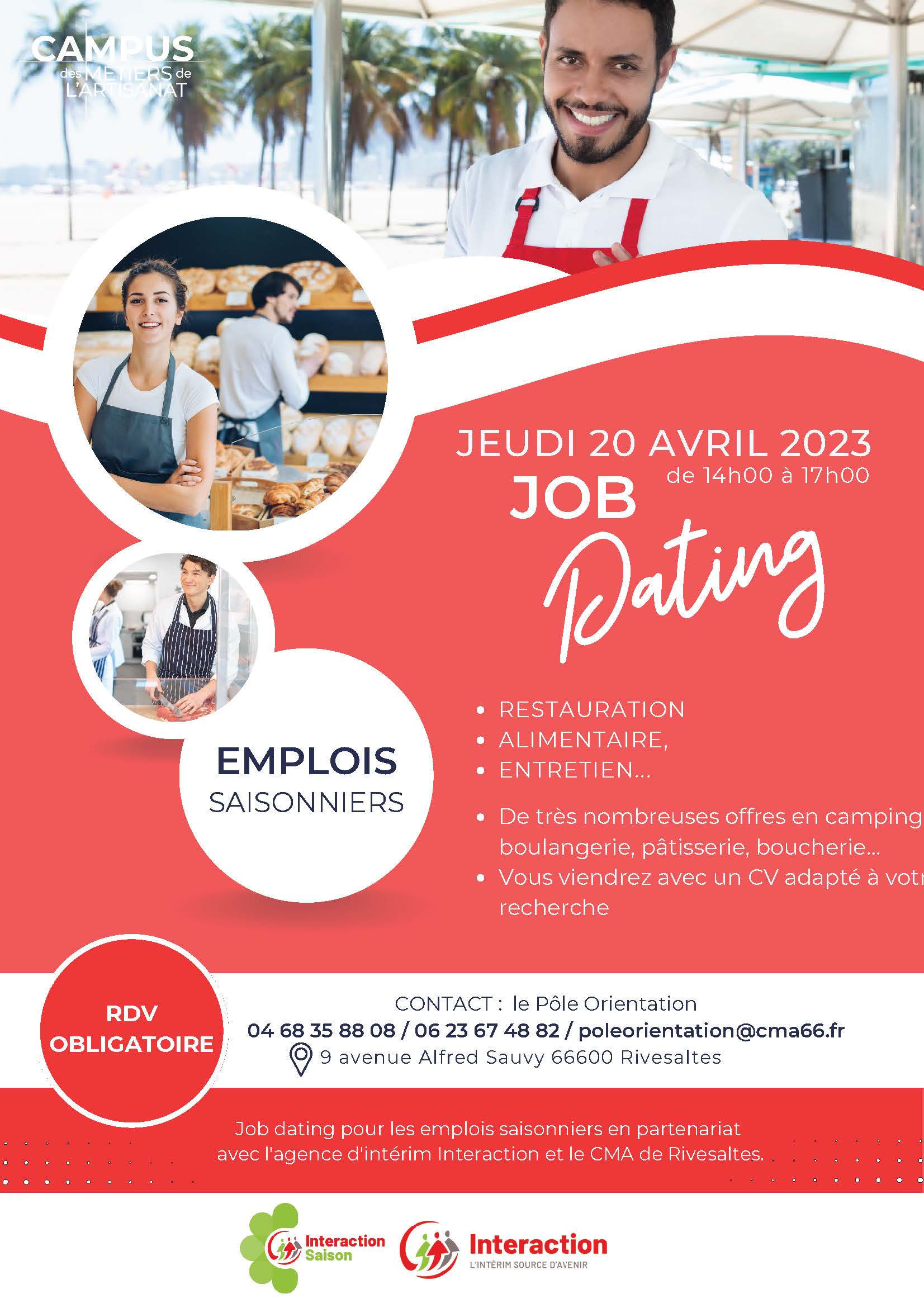 Job dating 2023 : inscription - Chambre de Métiers et de l'Artisanat ...